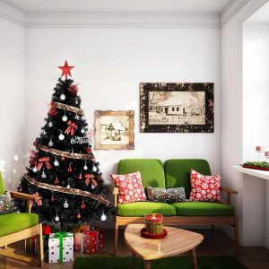 10 Black Christmas Trees for a Memorable Holiday Season | 10 Stunning Homes