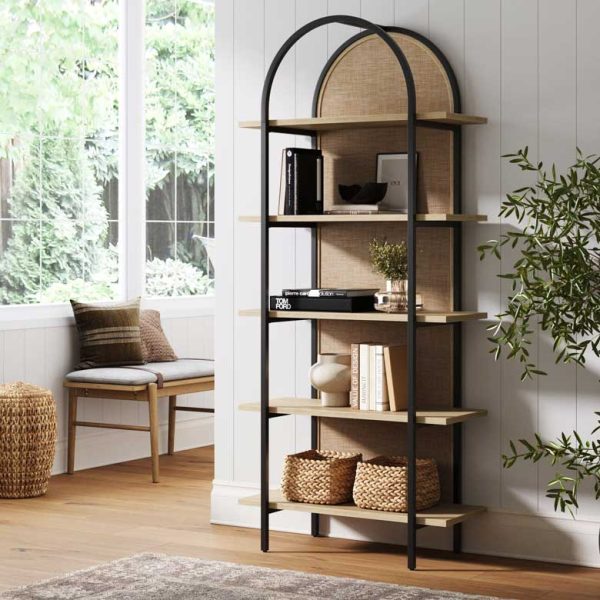 15 Rattan Bookshelves and Bookcases That Add Boho Charm to Any Space ...