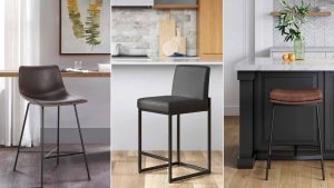 15 Leather Counter Stools for a Stylish Kitchen | 10 Stunning Homes