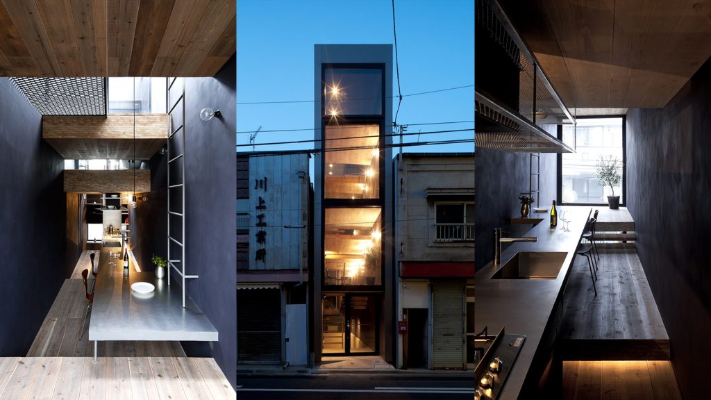 Narrow 1.8m wide house by YUUA Architects fits between two Tokyo shops ...