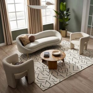 20 Boucle Sofas For A Cozy Living Room | 10 Stunning Homes