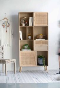 15 Rattan Bookshelves and Bookcases That Add Boho Charm to Any Space ...