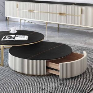 10 Round Coffee Tables With Storage to Keep Your Home Organized | 10 ...